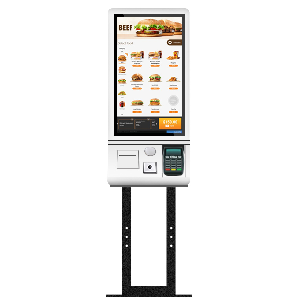 24-inch Smart Self-Service Order Payment Touch Kiosk - Asianda