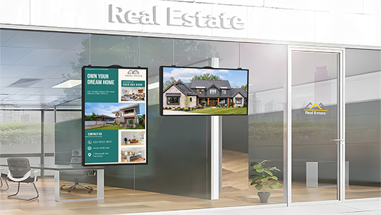 New Arrival Single Screen 2500nits High Brightness LCD Digital Window ...