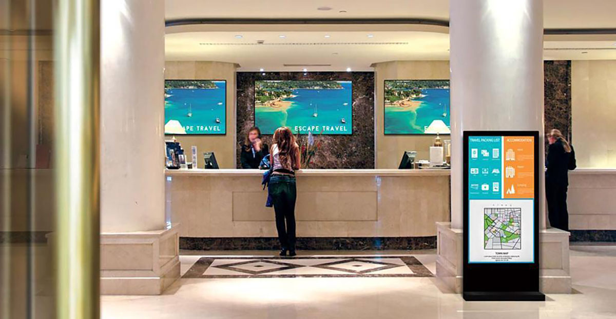 What is hotel digital signage? What are the benefits of using it - Asianda