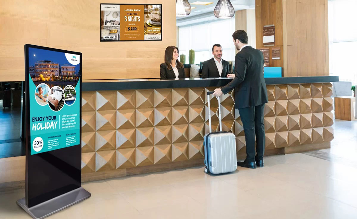 What is hotel digital signage? What are the benefits of using it - Asianda